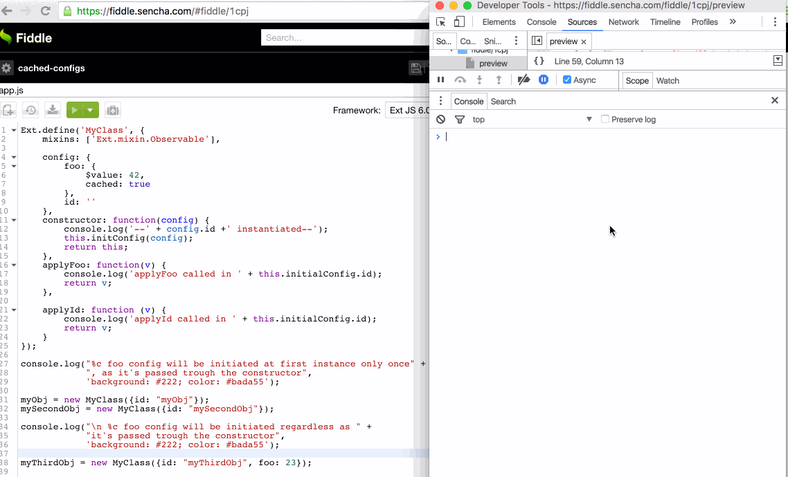 How To Use Sencha Ext Config Modus Create