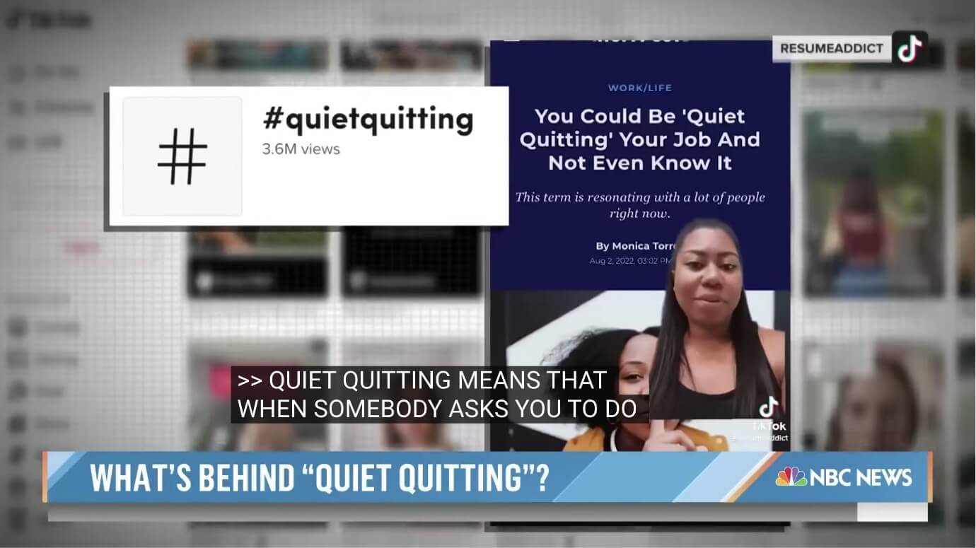 [Article] What is 'quiet quitting'? Inside the viral trend sparking controversy - Lawyers Careers