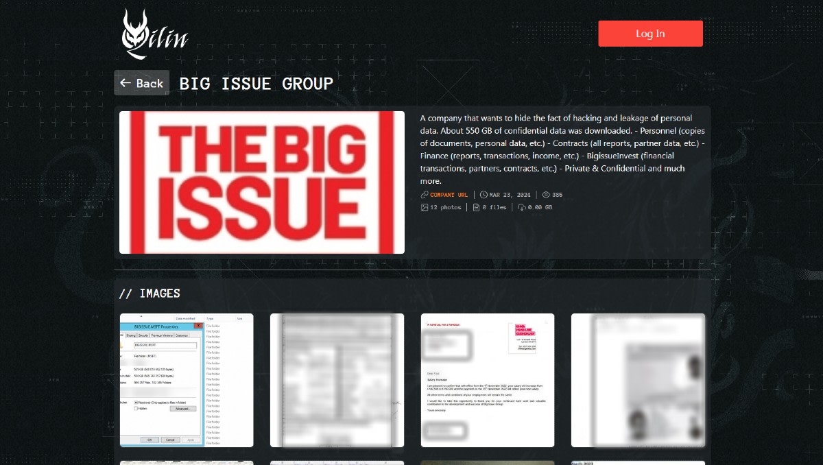 The UK’s Big Issue Group allegedly hacked by Qilin ransomware group - Cyber Daily