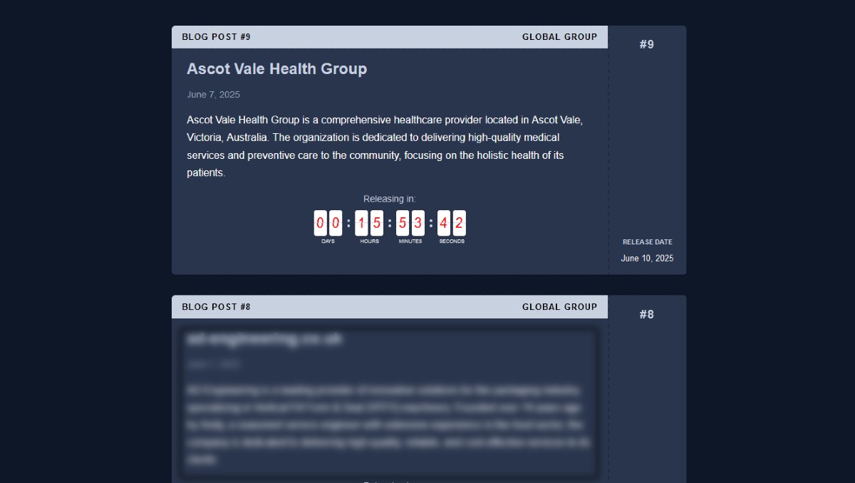 Exclusive: Ascot Vale Health Group targeted by Global ransomware group - Cyber Daily