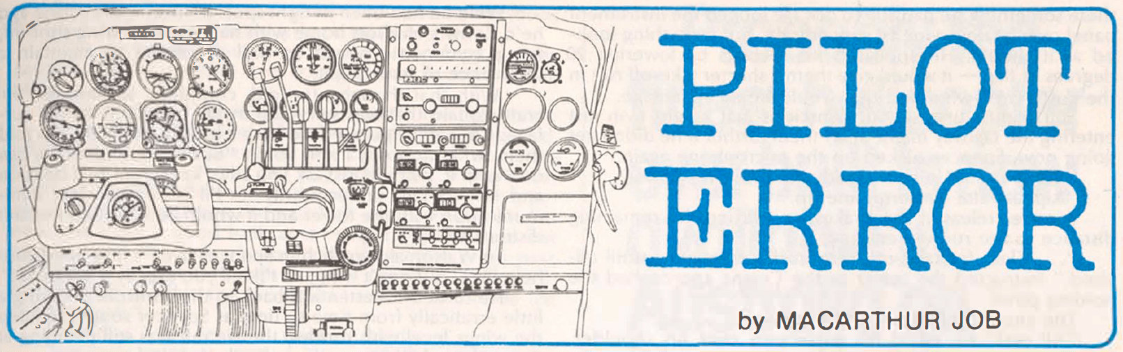 Pilot Error – Australian Aviation