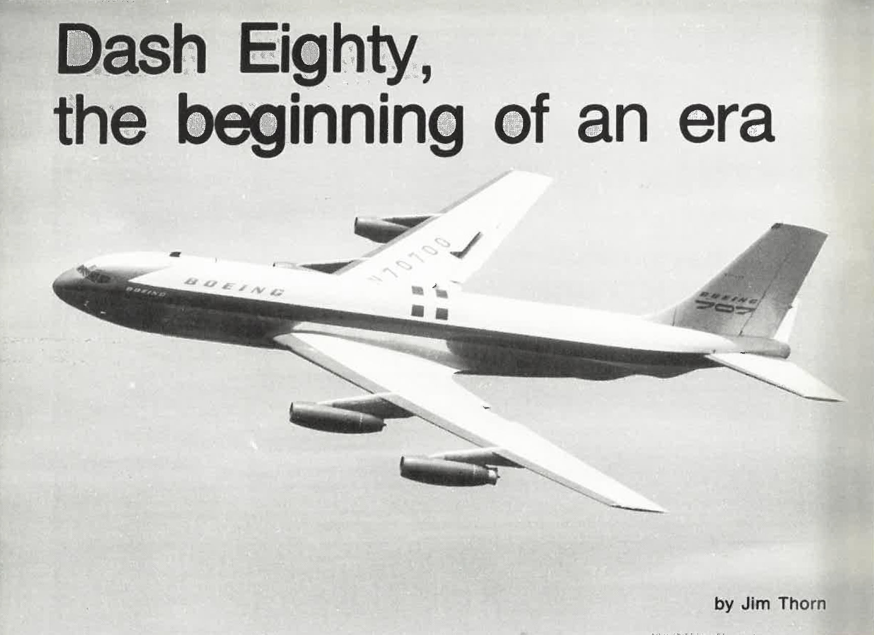 Dash Eighty, 20 years of the 707 – Australian Aviation