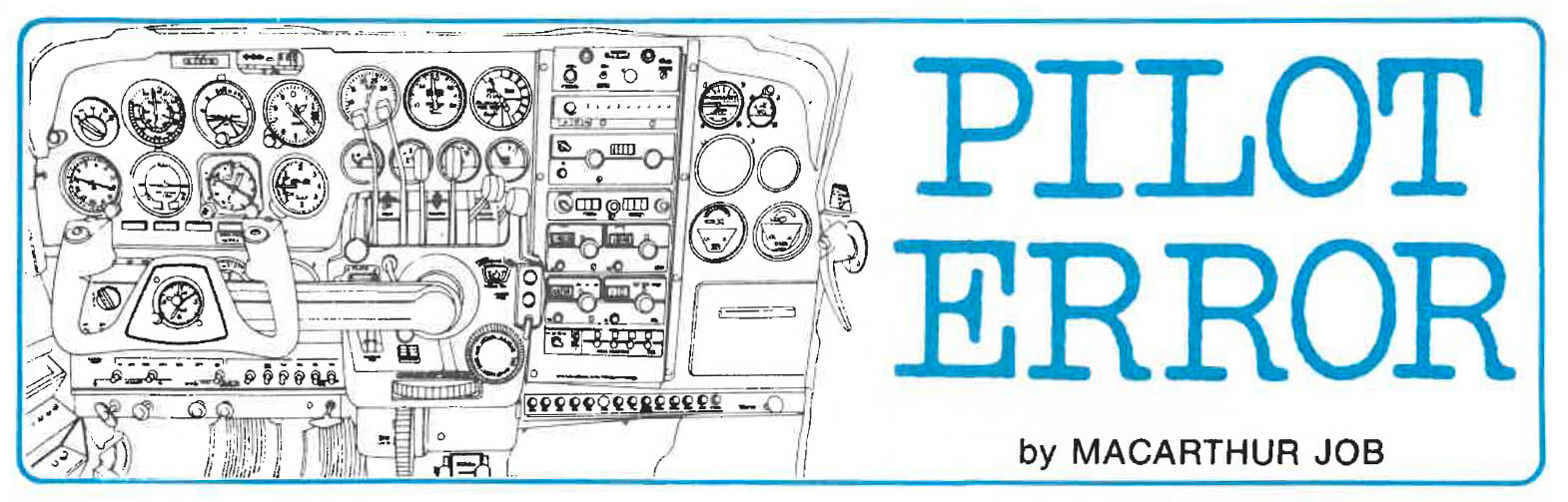 Pilot Error – Australian Aviation