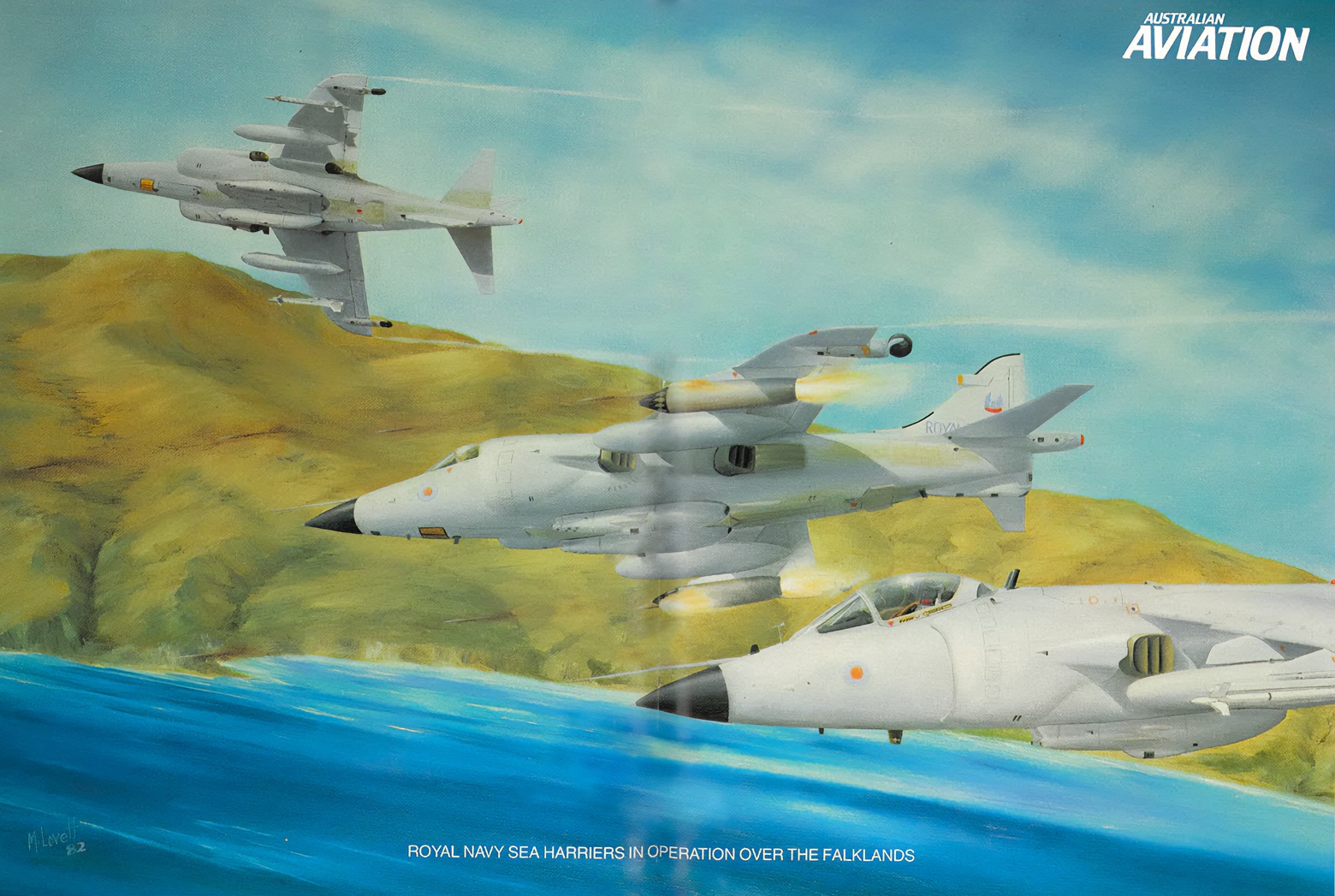 Centrespread, RN Sea Harrier FRS Mk 1 – Australian Aviation
