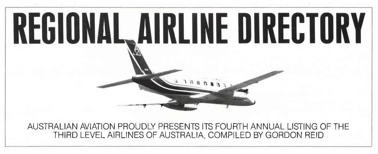 1983 Regional Airline Directory – Australian Aviation