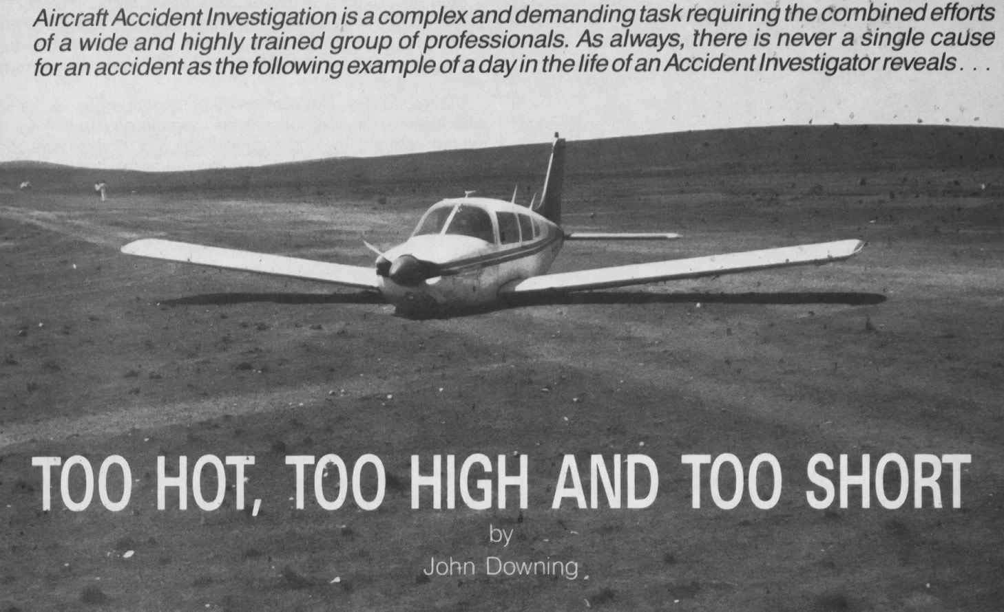 Too Hot, Too High & Too Short – Australian Aviation