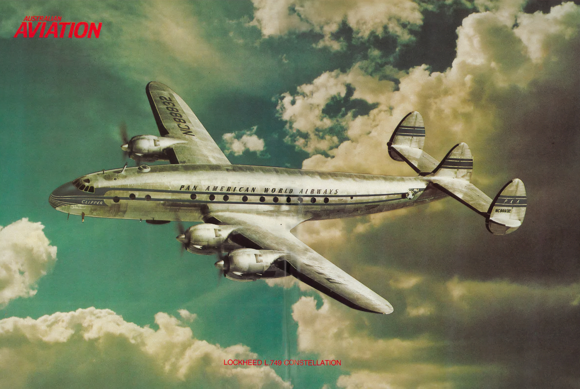 Centrespread, Pan Am Lockheed 749 Constellation – Australian Aviation