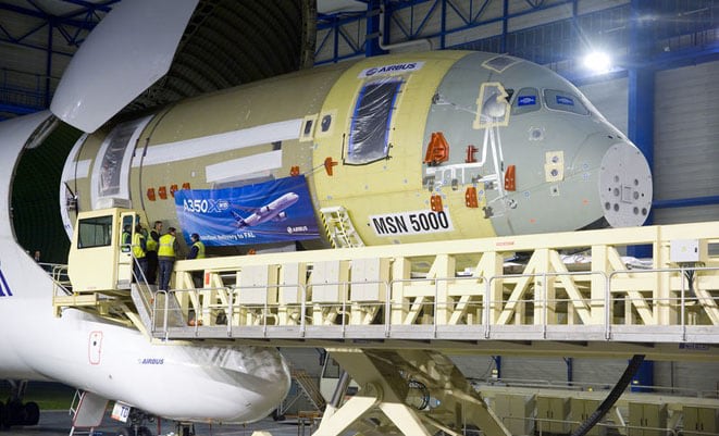 Airbus delivers A350 fuselage to FAL – Australian Aviation