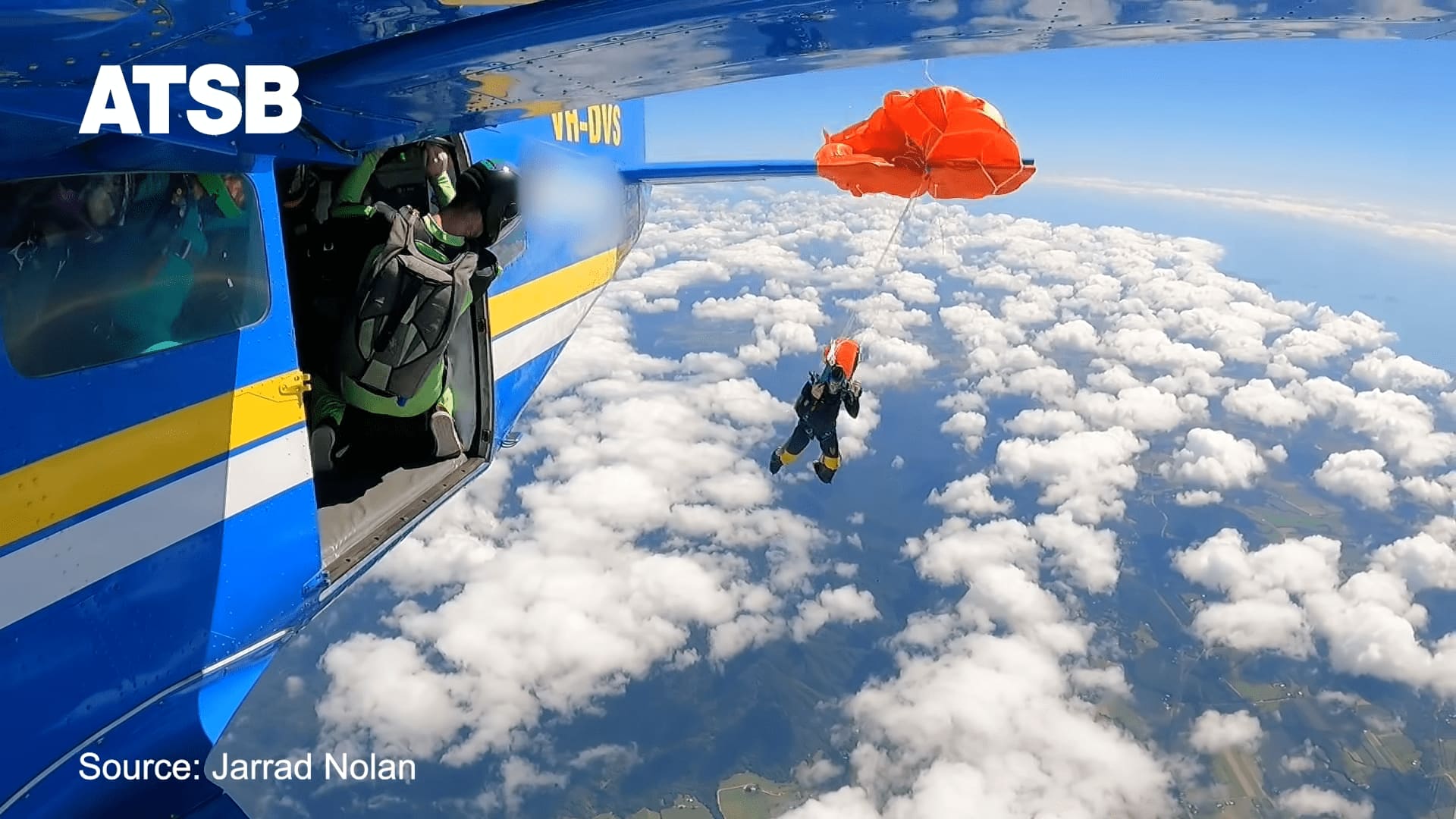 Video shows skydiver’s miracle escape after chute caught on plane ...