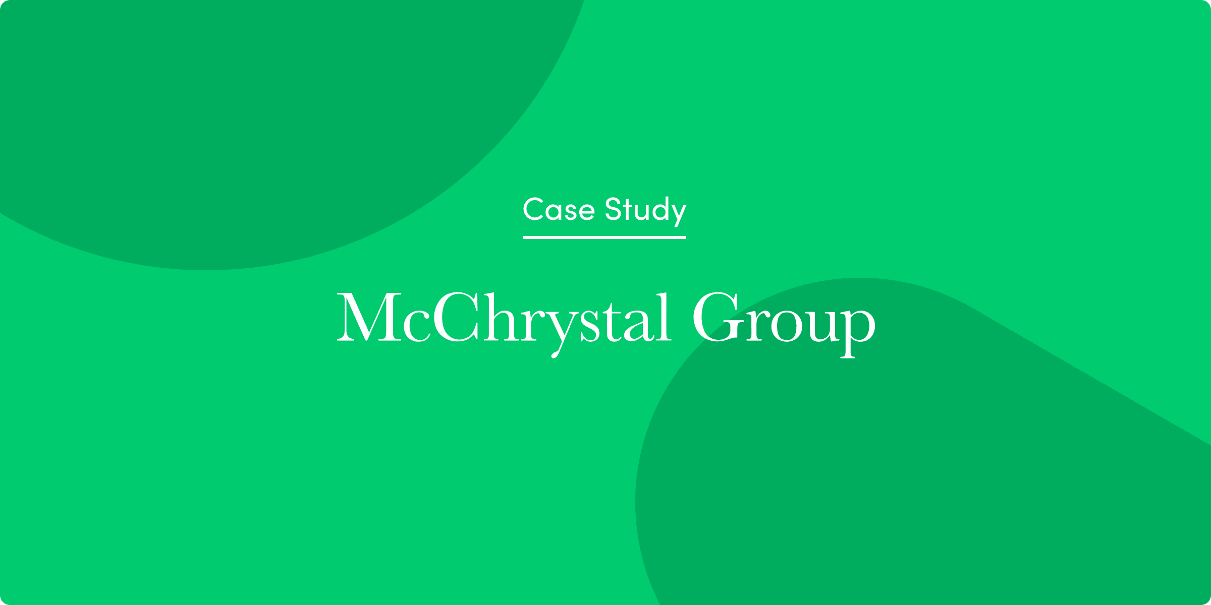 Crescendo na pandemia: o caso do Grupo McChrystal