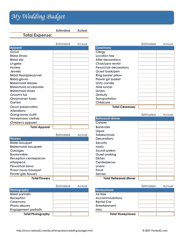 Event Budget Template | Free Excel and Google Sheets