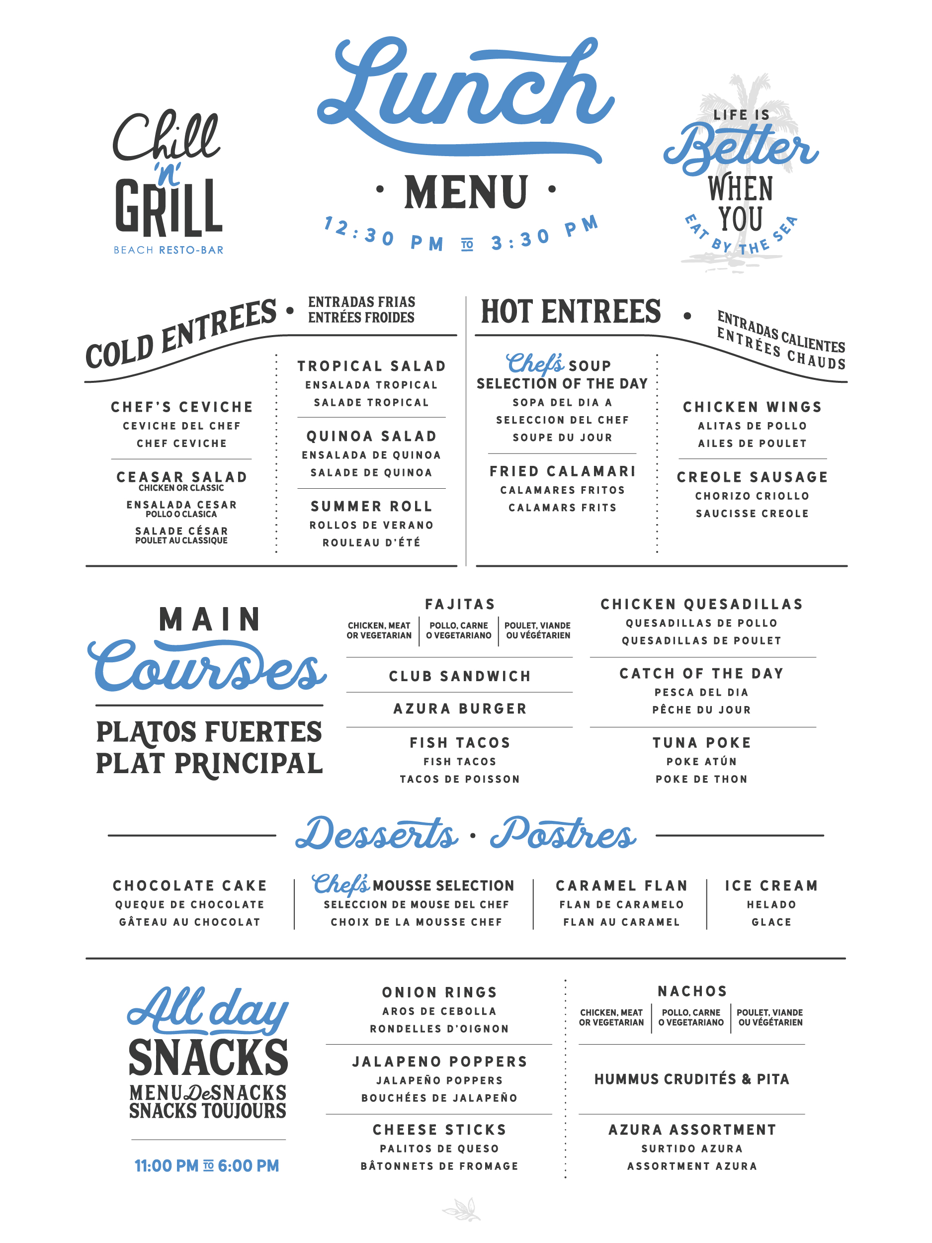 Beachfront dining – Azura Resorts