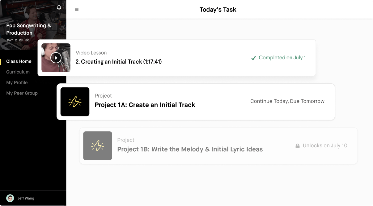 Create two songs of your own with guided assignments that break down ...
