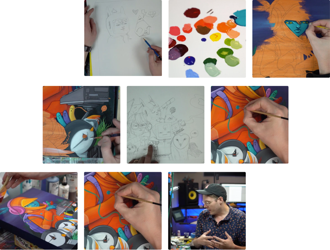 Class overview collage