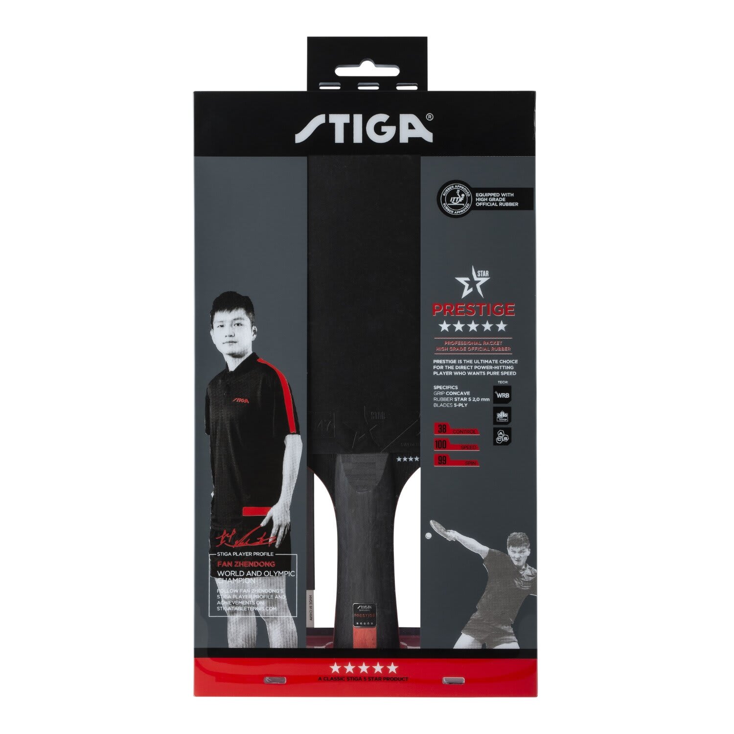 Stiga Prestige 5 Star Table Tennis Bat | Sportsmans Warehouse