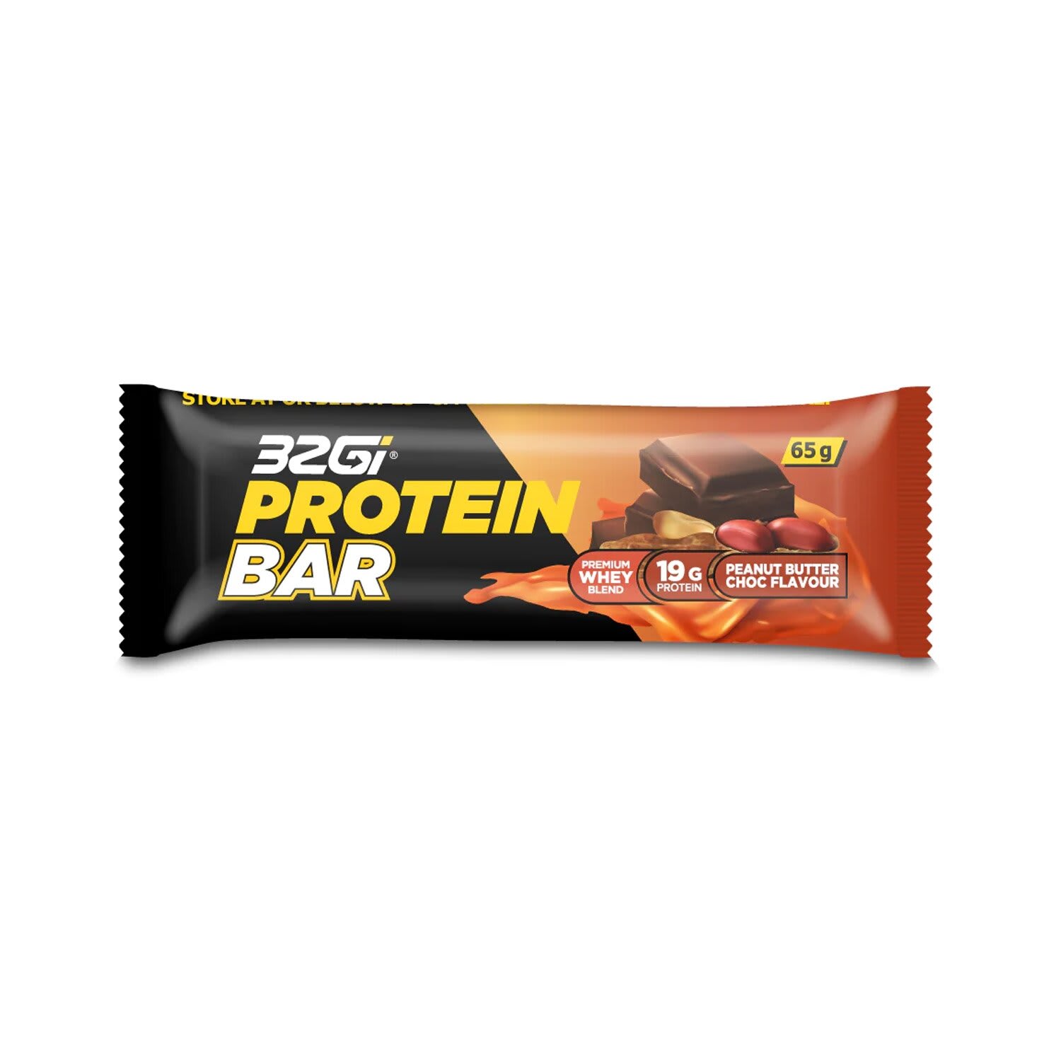 32Gi Whey Protein Peanut Butter Chocolate 65g Bar | by 32Gi | Price: R ...