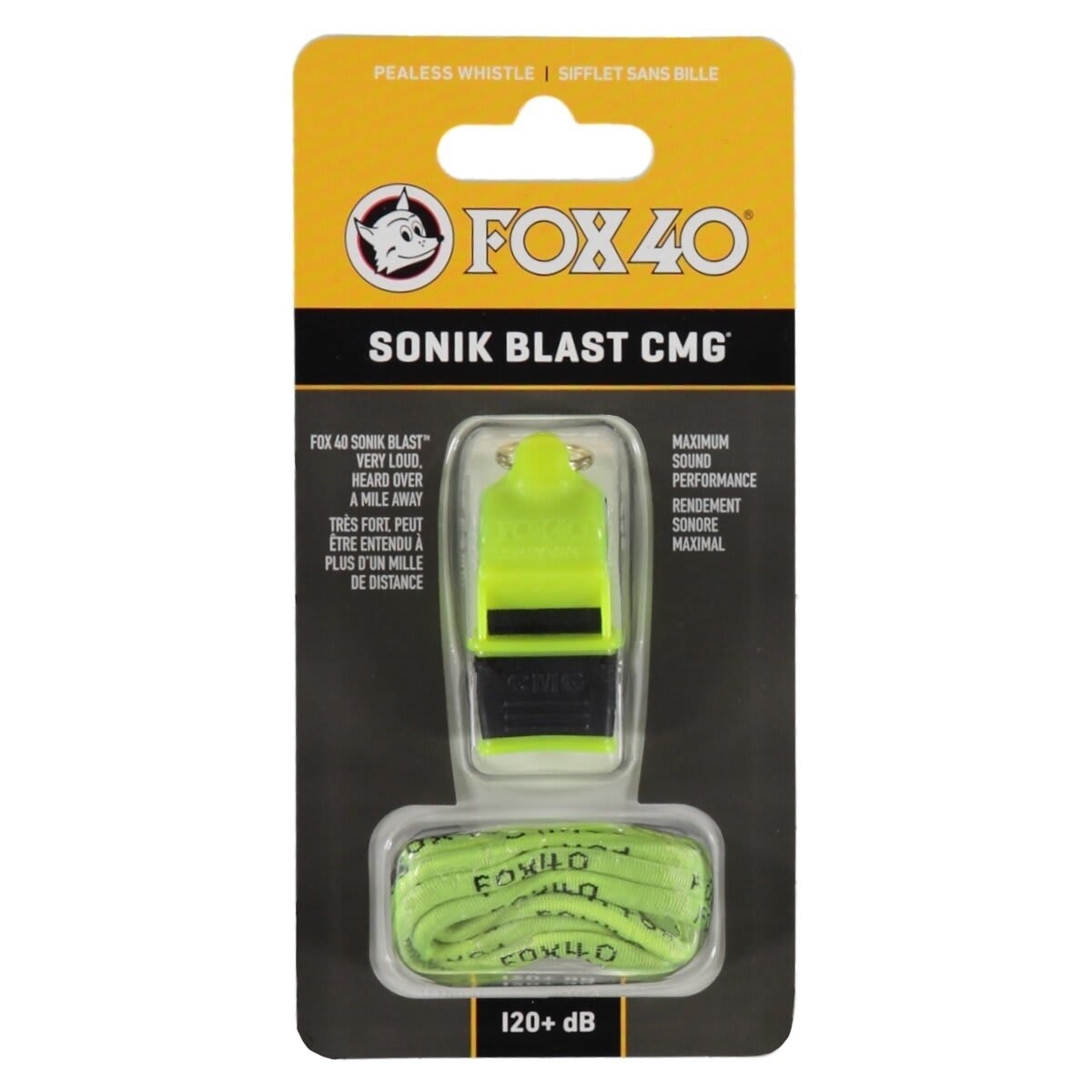 Fox40 Sonik Blast CMG 120dB Whistle (Neck Lanyard) | Sportsmans Warehouse