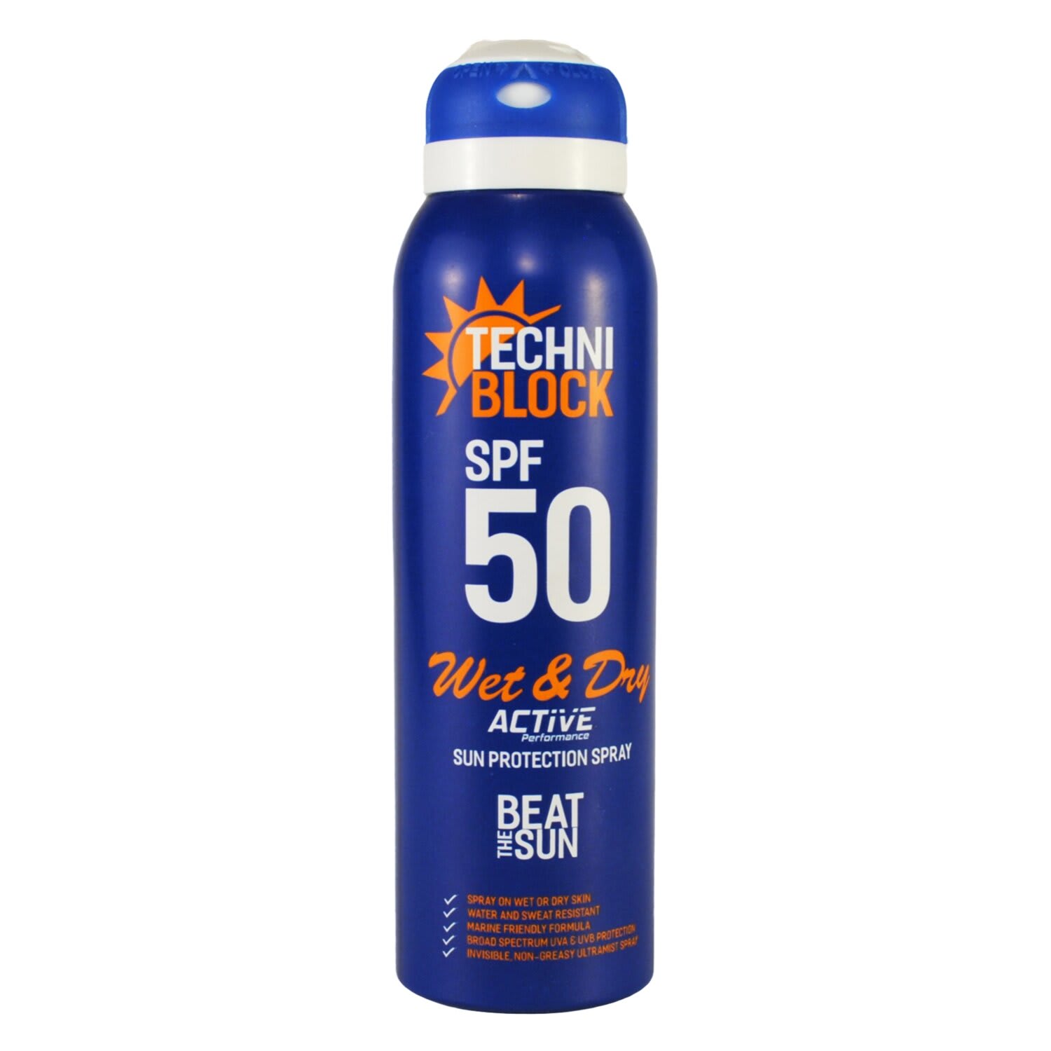 Techniblock SPF50 Wet & Dry Spray 150ml | Sportsmans Warehouse