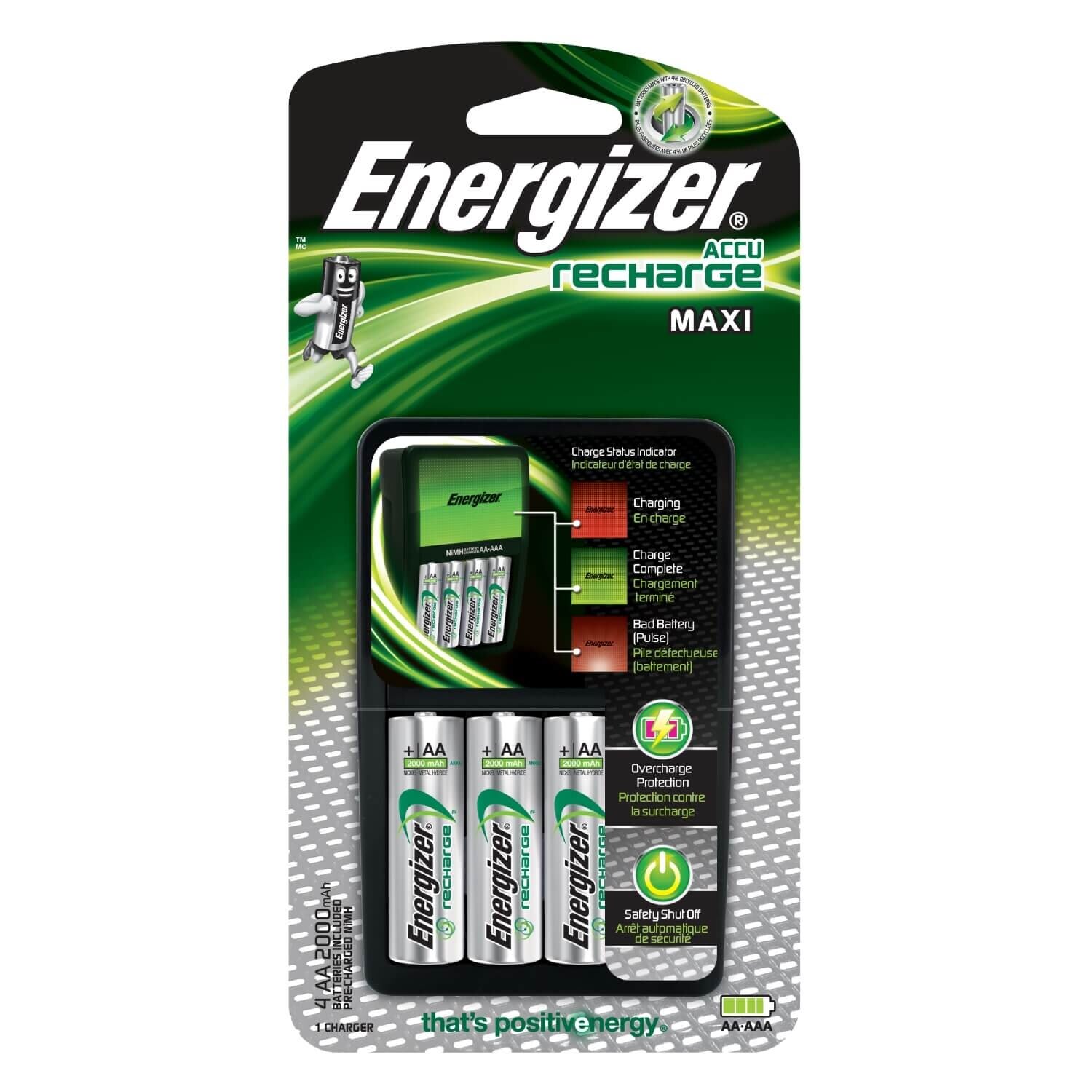 Energizer Maxi Charger (4 X 2000 AH) | Sportsmans Warehouse