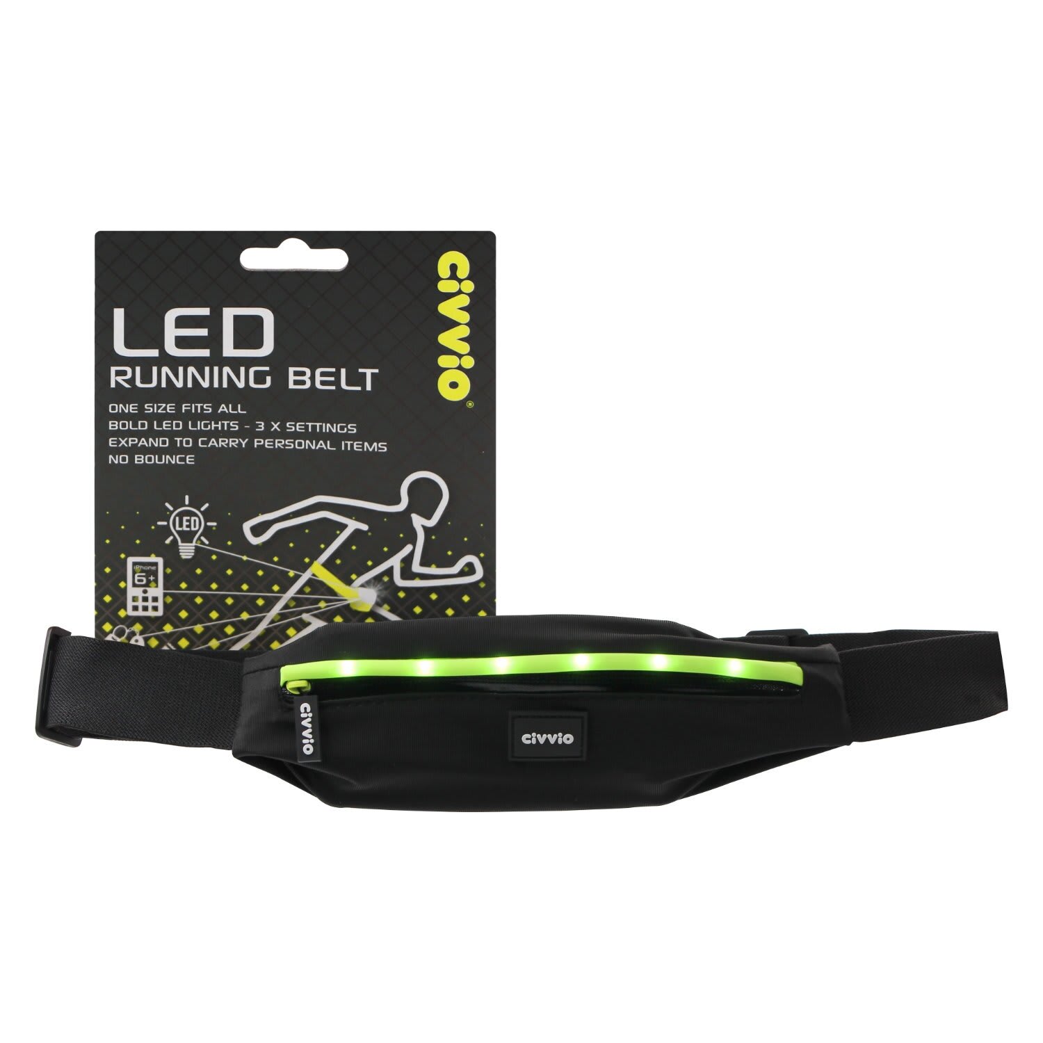 Civvio LED Running Belt | Sportsmans Warehouse