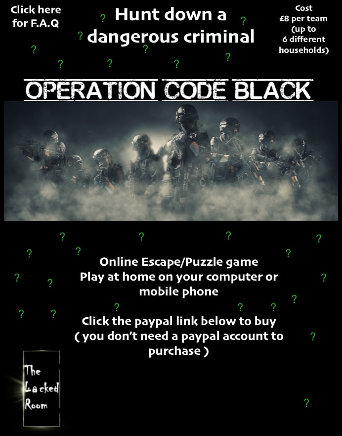Operation Code Black Escape Room | Eastbourne Escape Rooms [prev. The Locked Room] - Online