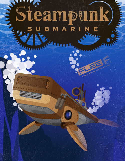 Steampunk Submarine Escape Room | Flee: The Ultimate Real Life Escape Game