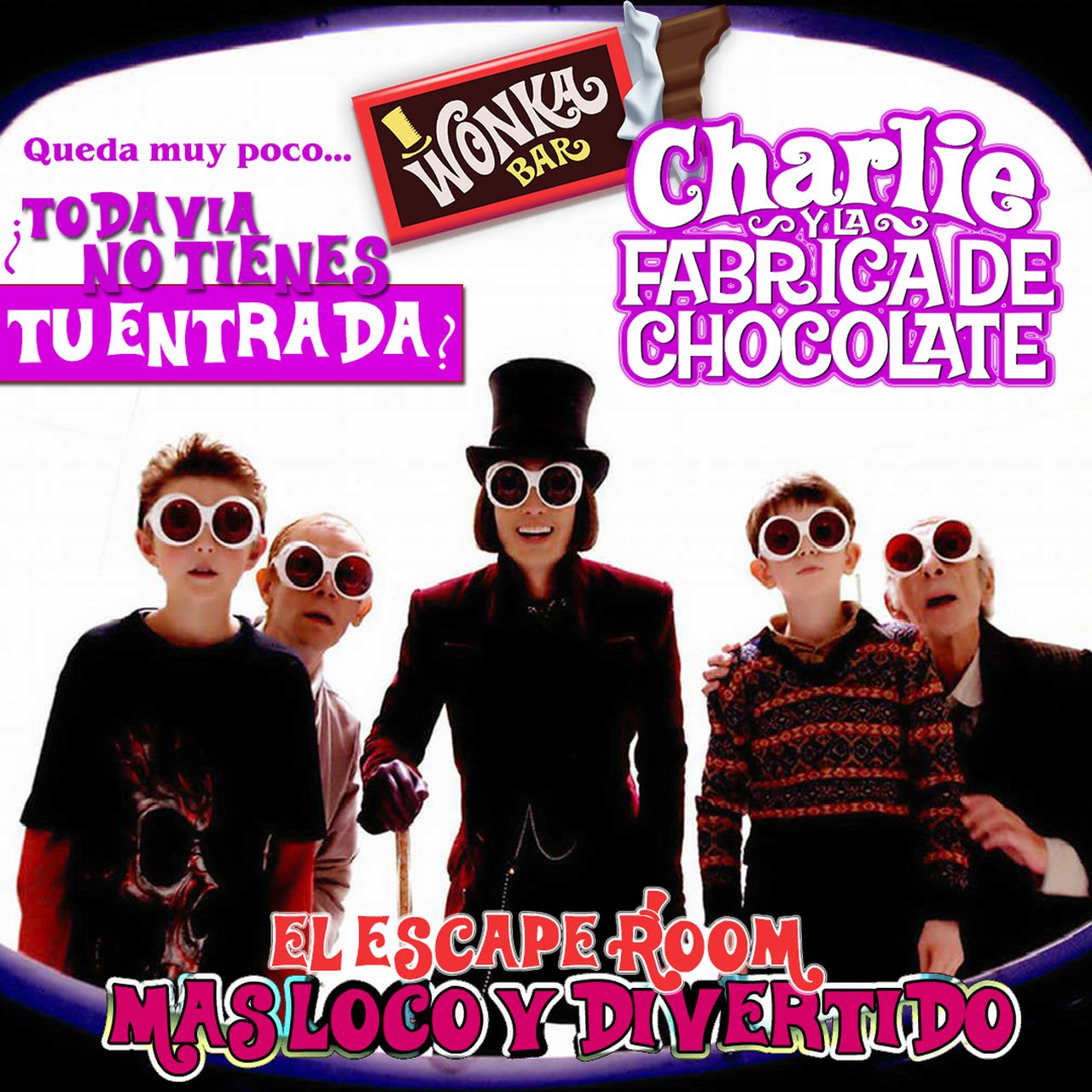 Charlie y la Fábrica de Chocolate Escape Room | Escape Room Temáticos ...