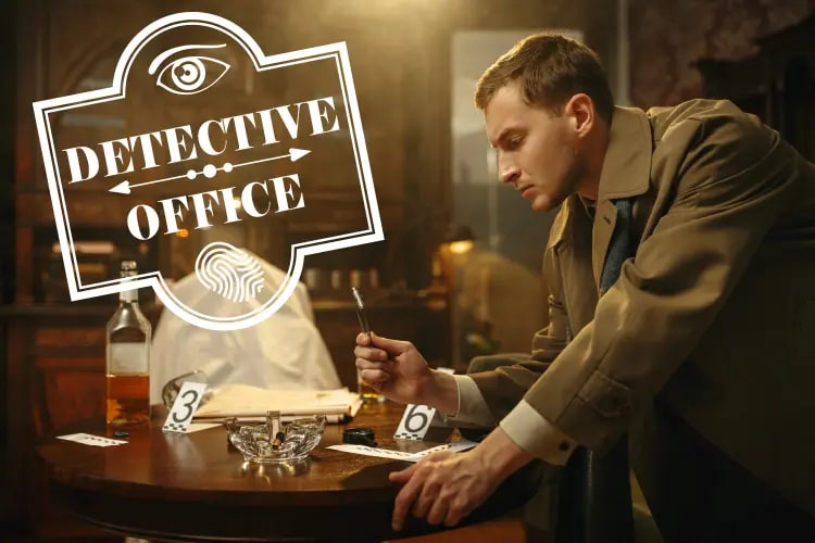 Detective Office Escape Room | Xscape Space