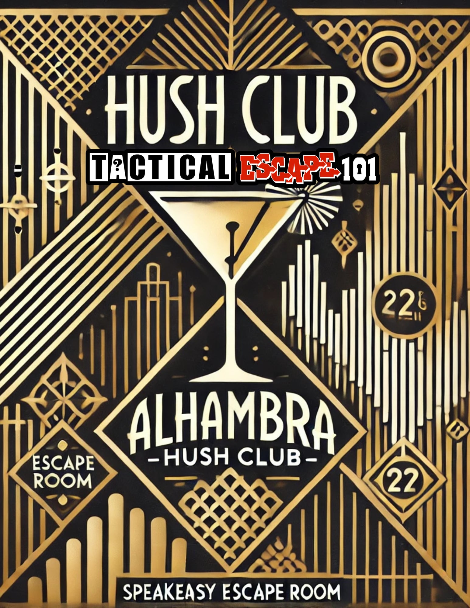 Alhambra Hush Club Escape Room | Tactical Escape 101 - Stevens Point ...