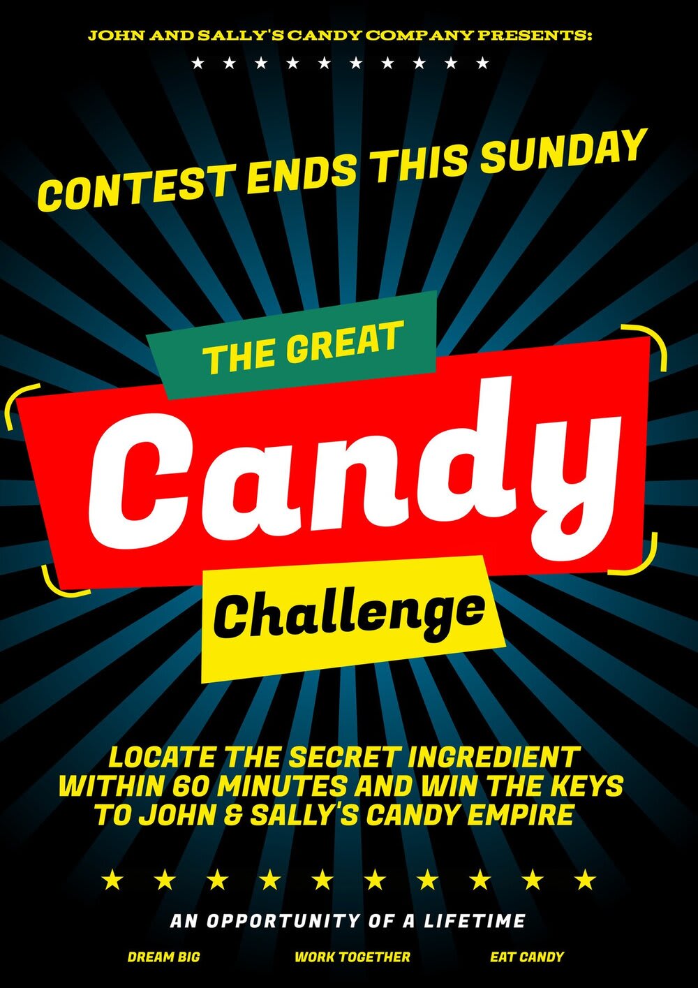 The Great Candy Challenge Escape Room | Escape Games at the River
