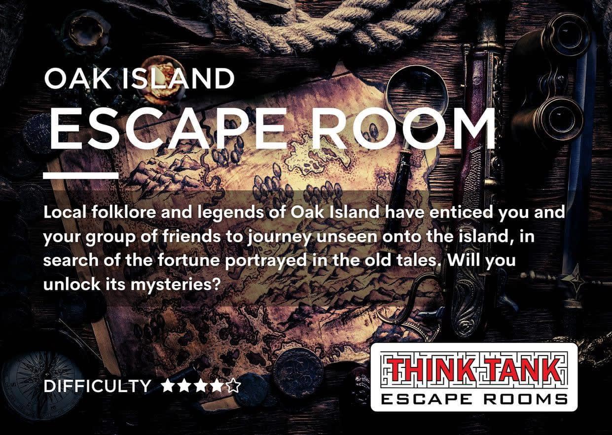 Oak Island Escape Room | Think Tank Escape Rooms