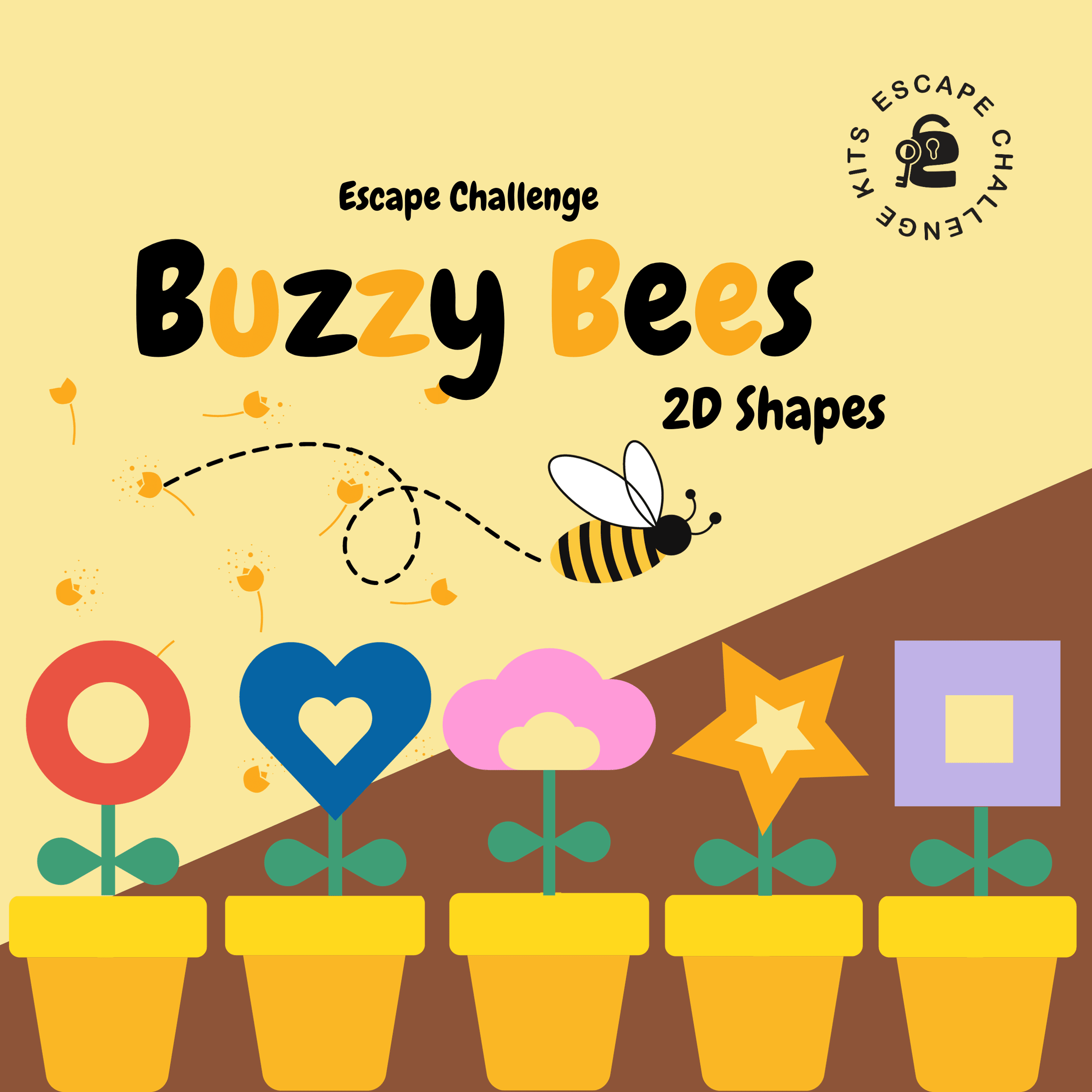 Buzzy Bees 2D Shapes | Escape Challenge Kits
