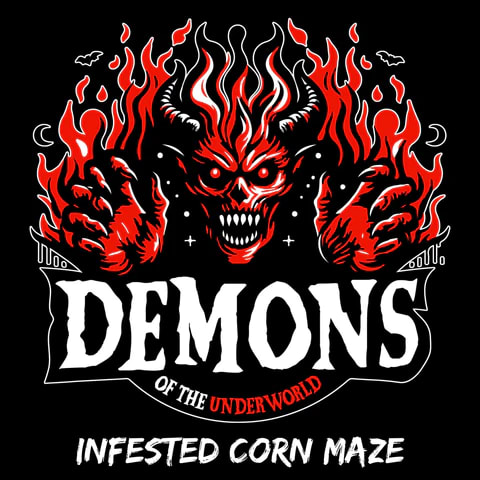 Demons of the Underworld Corn Maze Haunted Attraction | Kneeknocker Woods