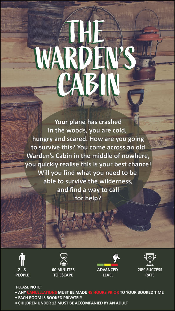 Warden's Cabin Escape Room | Eureka Banff Escape Room Adventures