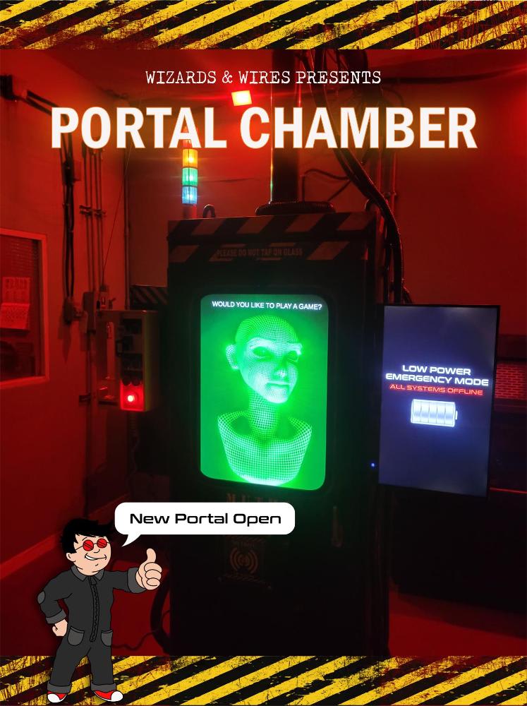 Portal Chamber Escape Room | Wizards and Wires Studios