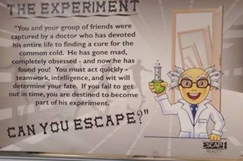 The Experiment Escape Room | Escape Reality