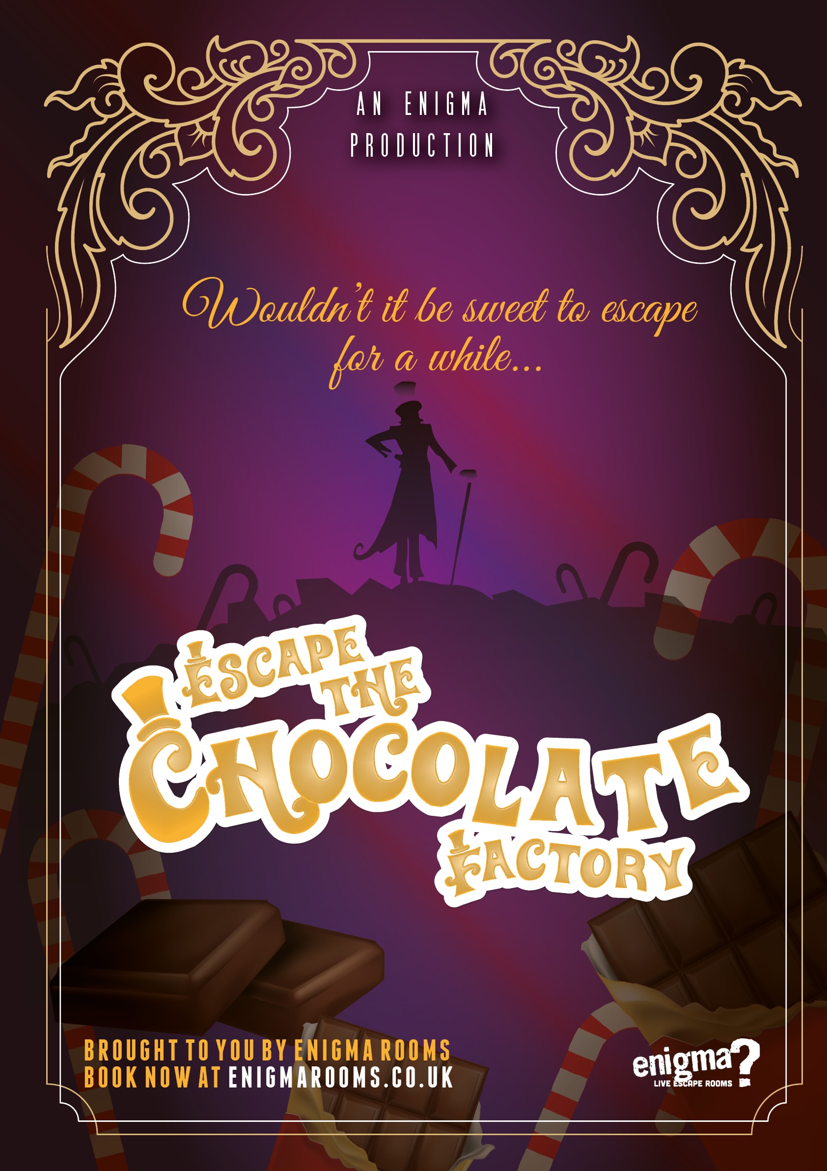 Escape the Chocolate Factory | Enigma Live Escape Rooms