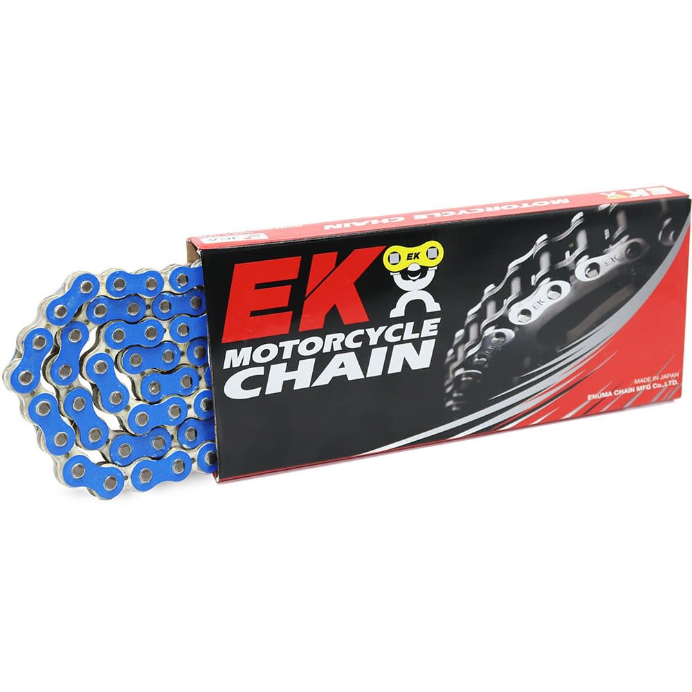 EK Chains 420 Heavy Duty Motocross Chain Blue - 136 Link * Motorcycles R Us