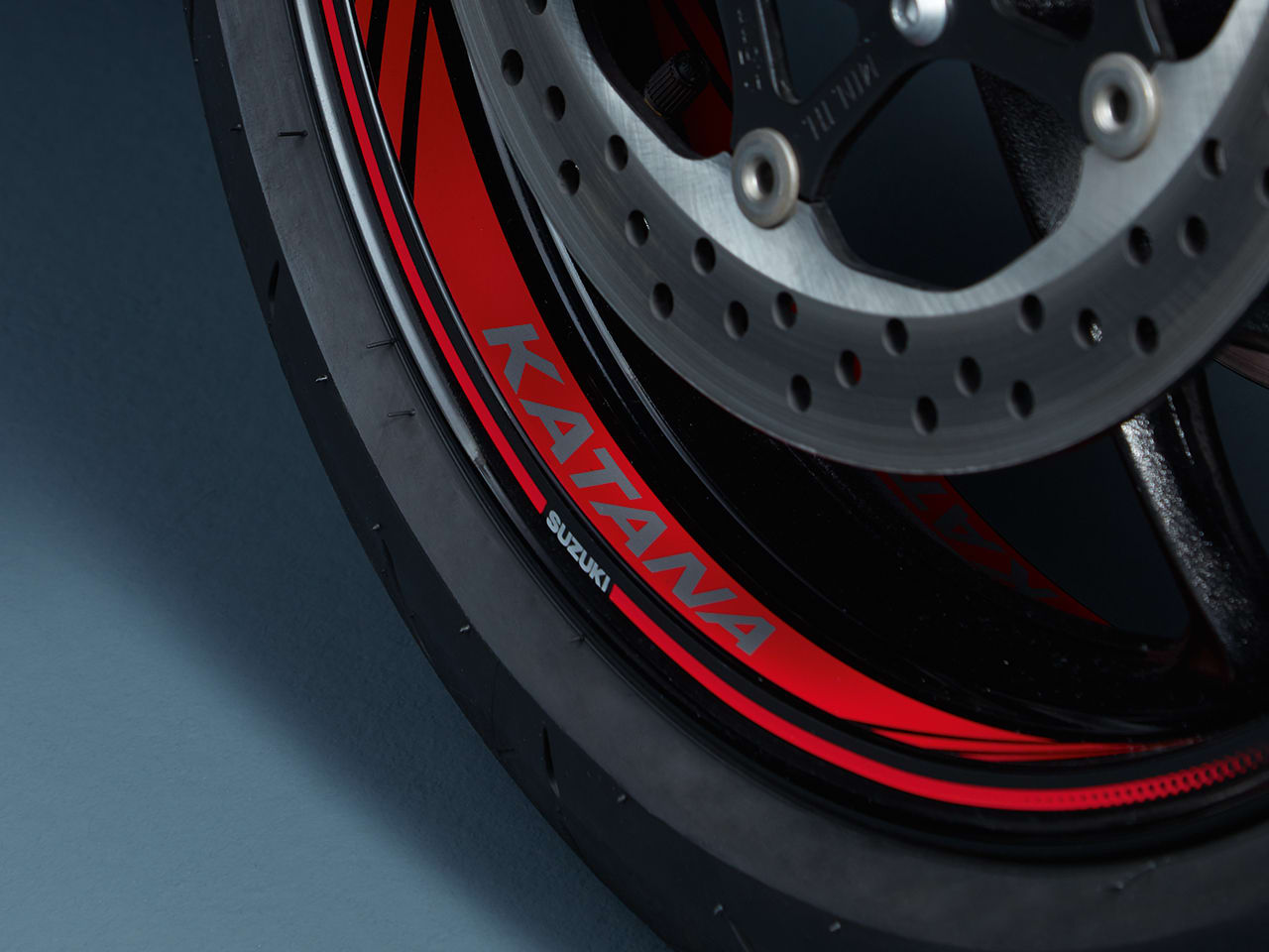 Suzuki Katana Rim Decal Set 990D0-07L06-RED * Motorcycles R Us