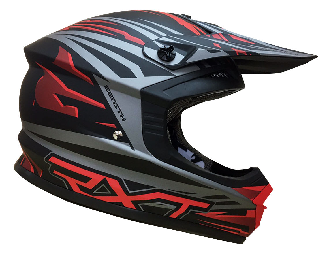 RXT Zenith III Helmet Matt Black/Red * Motorcycles R Us