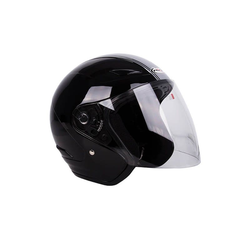 RXT Metro Retro Helmet Black/Silver * Motorcycles R Us