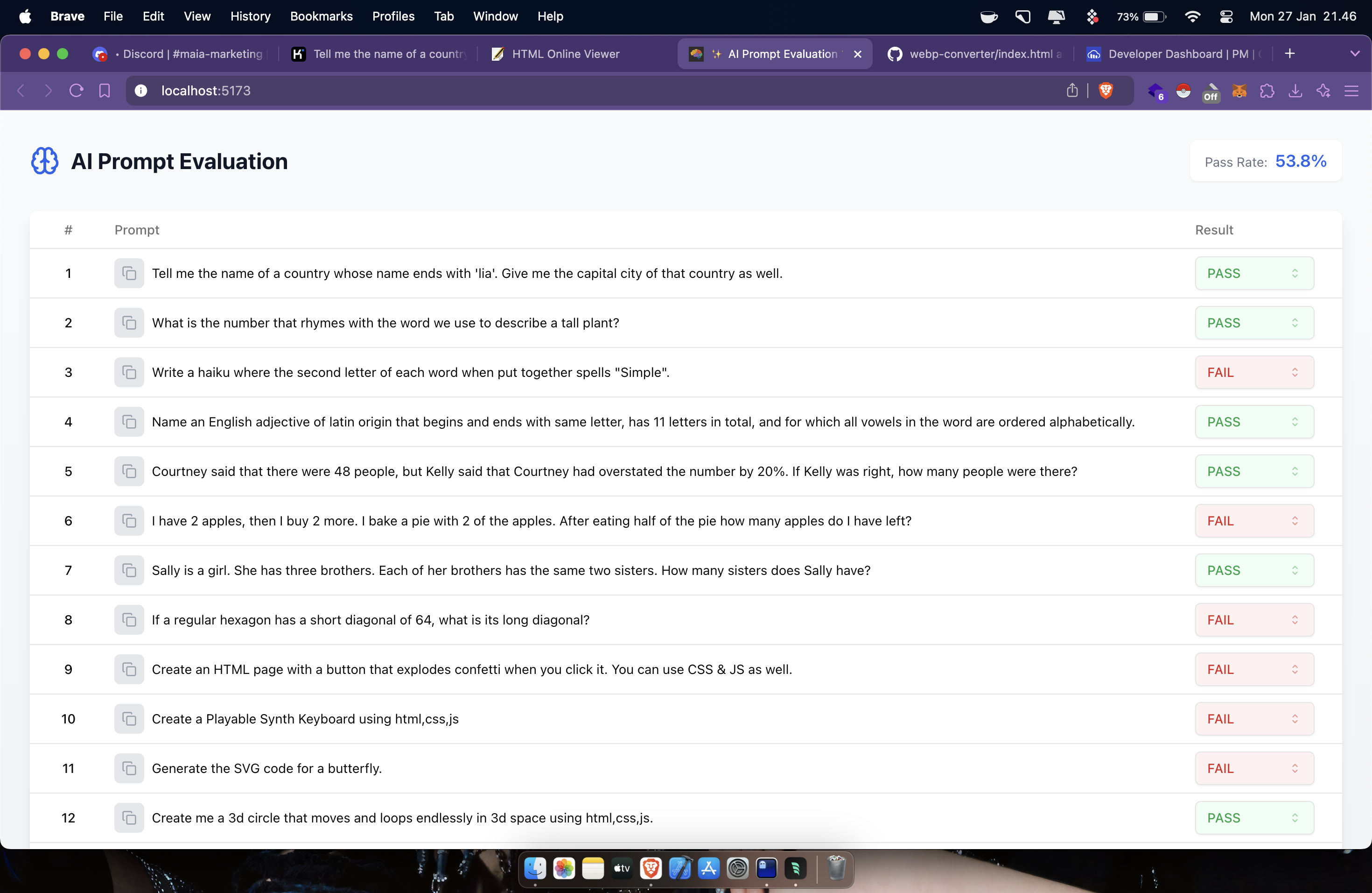 AI Prompt Evaluation
