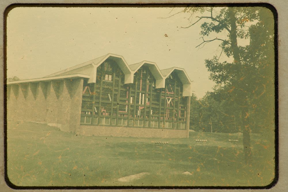 Slides, photographs and drawings, Temple Mishkan Tefila (1955–1958 ...