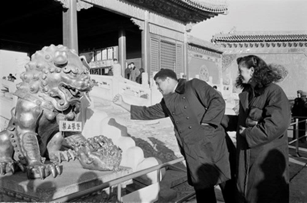 China After Mao—Muhammed Ali Throws a Fist at a Lion, Beijing (1981 ...