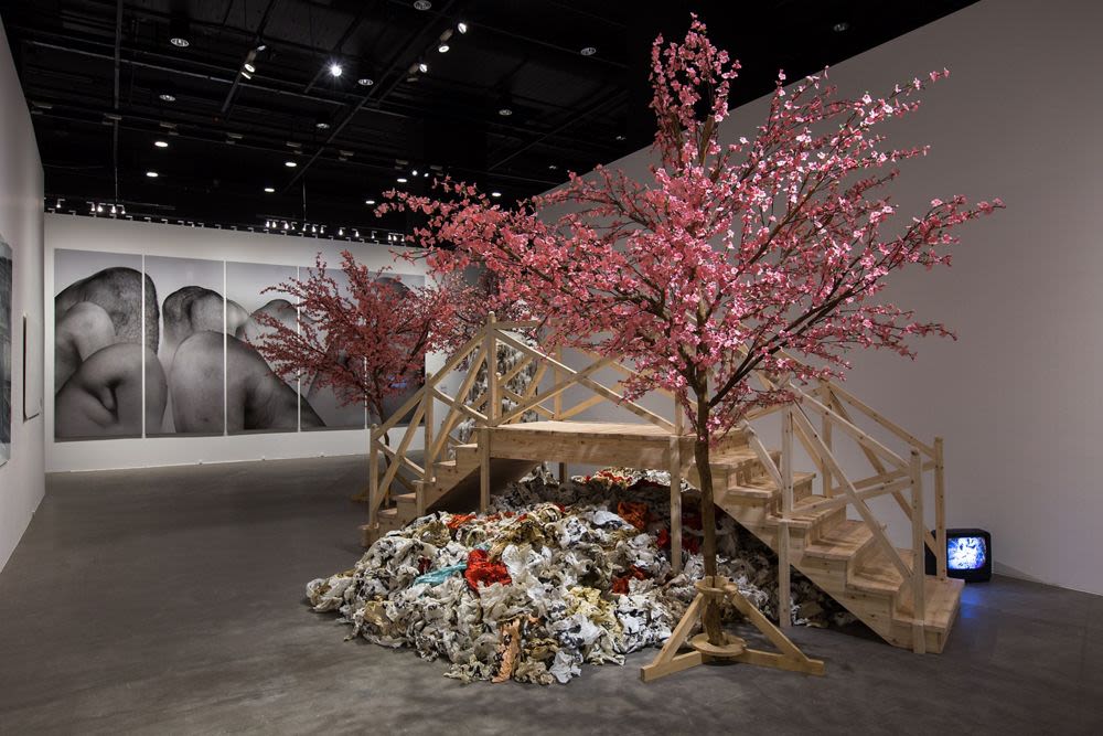 Calligraphy Peach Blossom Garden (2004) - Yangjiang Group, Chen Zaiyan ...