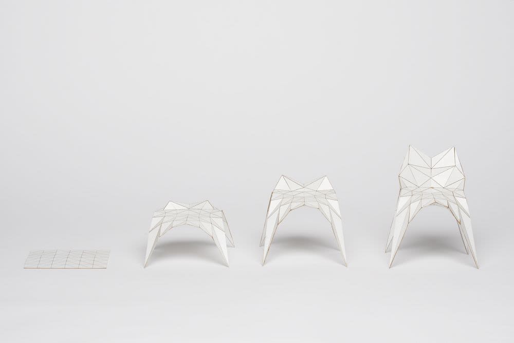 Paper models, Digital Lab Furniture (designed 2011, made 2015) - Zhang ...