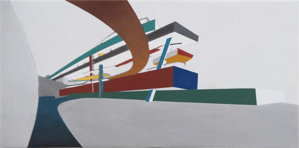 Day view from the courtyard, the Peak project, Hong Kong (1983 Competition) (1983/2012) - Zaha ...