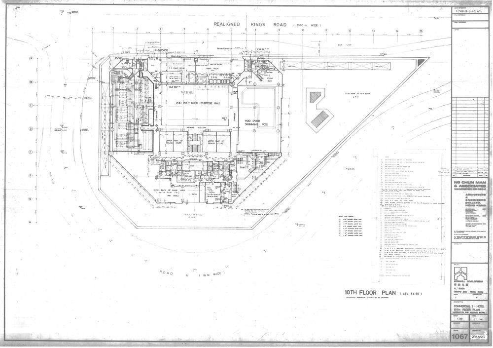 Tenth floor plan (at 54.9 metres above sea level), Commercial 2 ...