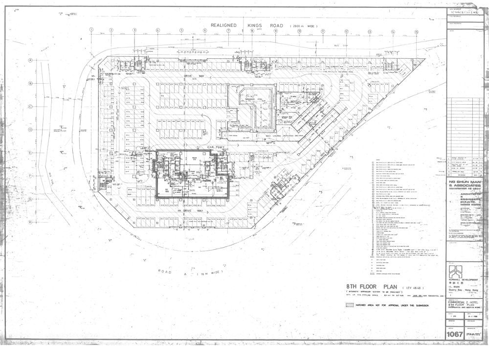 Eighth floor plan (at 48.4 metres above sea level), Commercial 2 ...