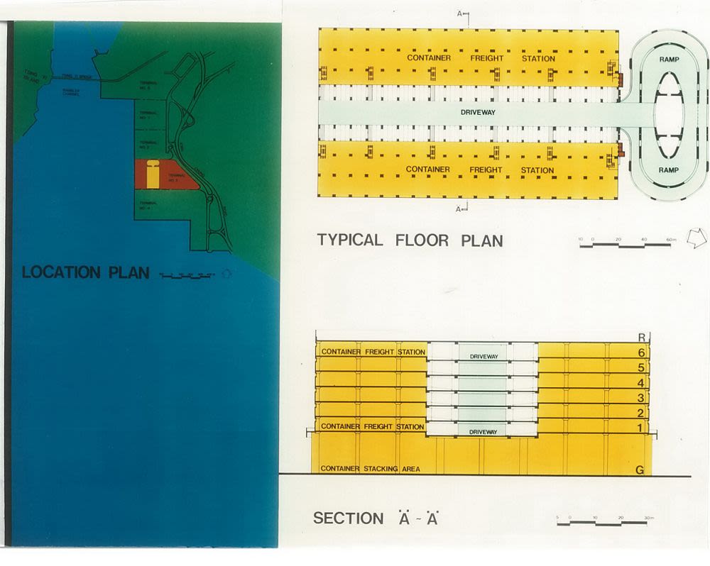 Plans and section, ATL Container Freight Station (now ATL Logistics ...